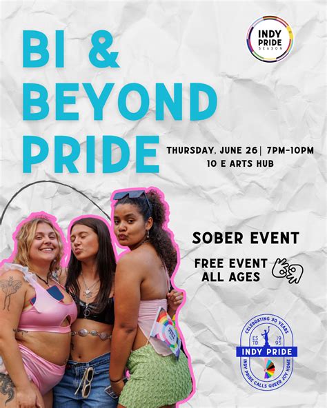 Bi And Beyond A Pride Celebration Indy Pride Inc