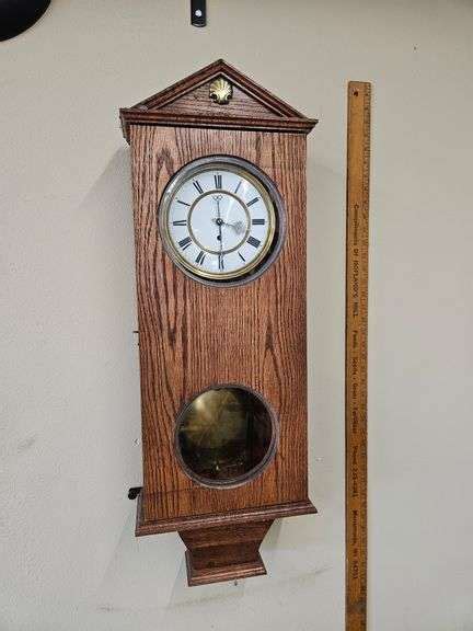 Wall Clock With Weight And Pendelum Lee Real Estate And Auction Service