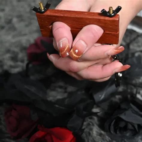 Bdsm Wooden Fingers Stocks Pillory Shackles Sensory Restraint