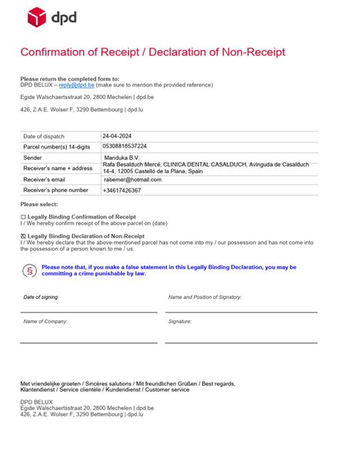 Legally Binding Declaration English So 1880413 Pdf Business