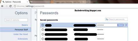 Hack My PC How To Know Saved Password In Browser