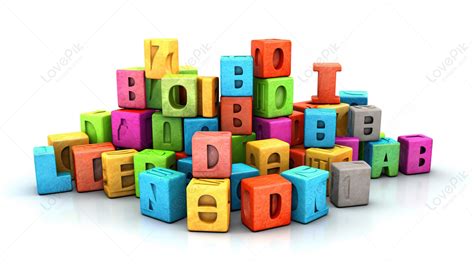 흰색 배경에 고립 된 교육 목적으로 알파벳 블록의 3d 렌더링 목적 배경 알파벳 배경 고립 배경 이미지 Hd 목적 알파벳 고립 배경 사진 무료 다운로드 Lovepik
