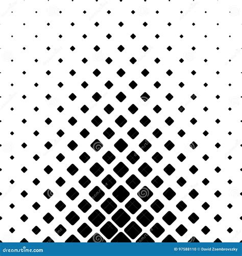 Monochromatic Abstract Square Pattern Background Geometric Vector