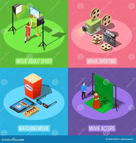 Movie Production Design Concept Stock Vector Illustration Of Chroma