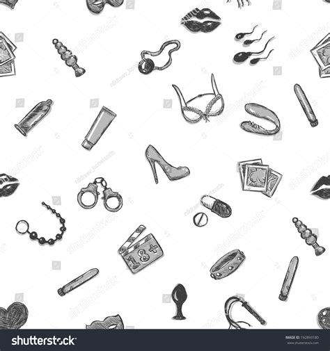 Vector Seamless Sex Shop Pattern Stock Vector Royalty Free 192893180 Shutterstock