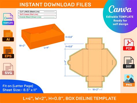 Rectangle Box Storage Packaging Box Gráfico Por Designconcept · Creative Fabrica