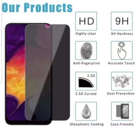Jual INFINIX Note 11 NFC Anti Gores Kaca Hitam Gelap Tempered Glass Spy Di Seller Ayolaku Store