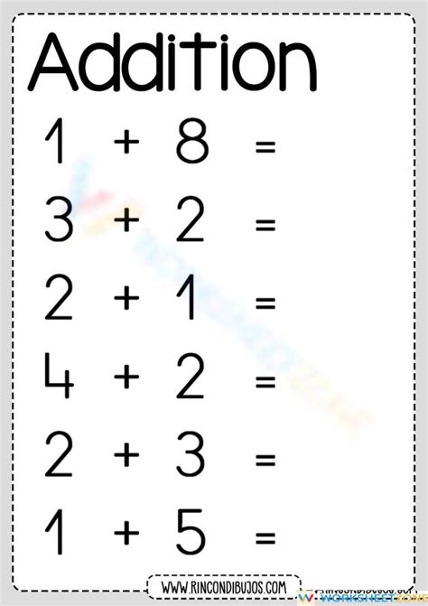 Simple Addition Worksheet Simple Addition Worksheet