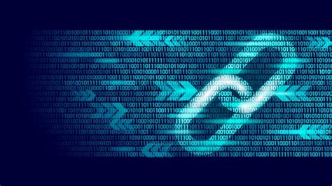 Premium Vector Blockchain Hyperlink Symbol On Binary Code Number Big