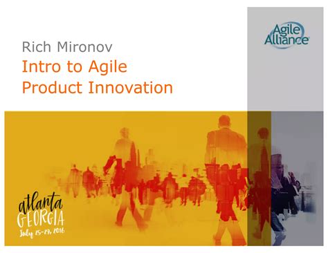 Intro To Agile Innovation Agile 2016 Ppt