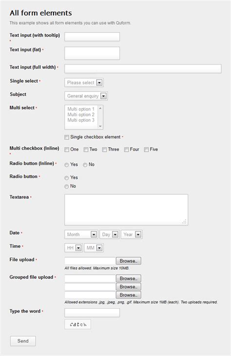 quform ajax contact form php script inkthemes