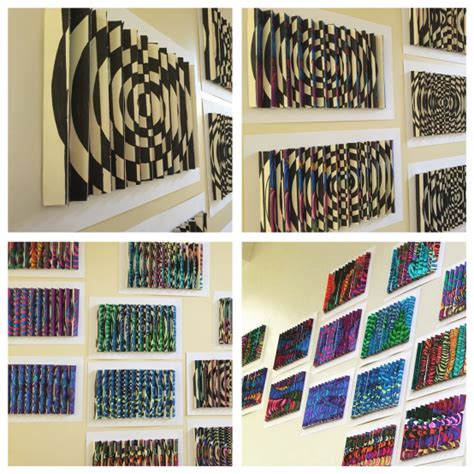 Agamographs Inspired By Yaacov Agam 6th Grade Project Arteducation