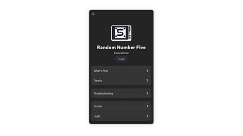 Random Number Five Flathub