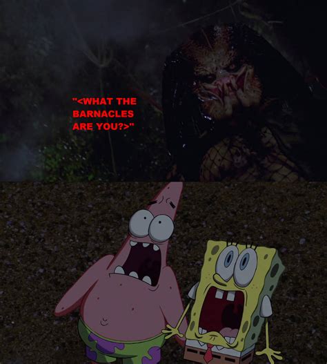 Spongebob And Patrick React Predator By Mnstrfrc On Deviantart
