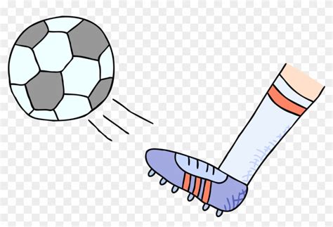 Kicking Soccer Ball Clip Art