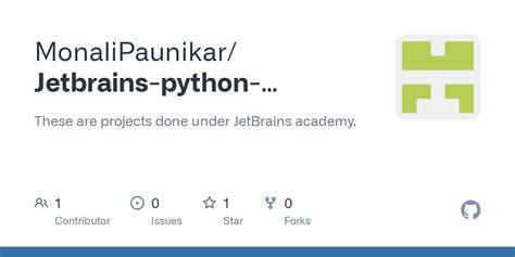 Github Monalipaunikarjetbrains Python Projects These Are Projects