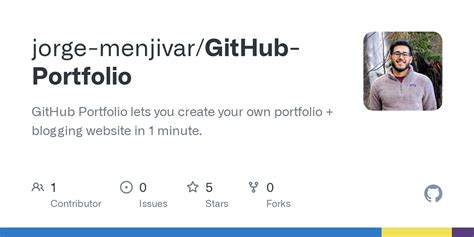 github jorge menjivar github portfolio github portfolio lets you