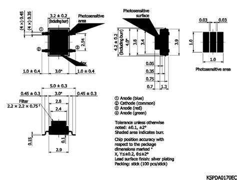 Rgb Color Sensor S9702 Hamamatsu Photonics