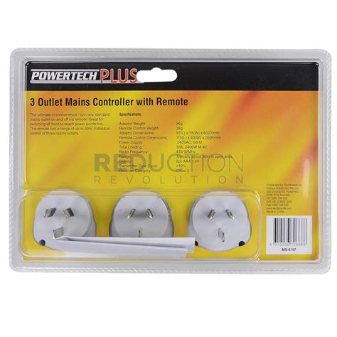 Remote Controlled Power Socket Set 3 Pack