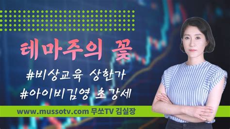 무쏘tv 김실장 240220 비상교육 상한가 아이비김영 초강세 Youtube