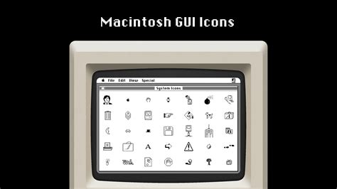 macintosh gui icons figma