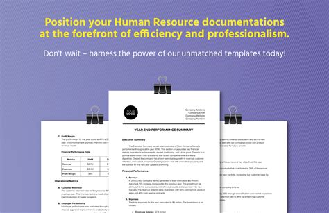 Year End Performance Summary HR Template In PDF Word Google Docs Download Template Net