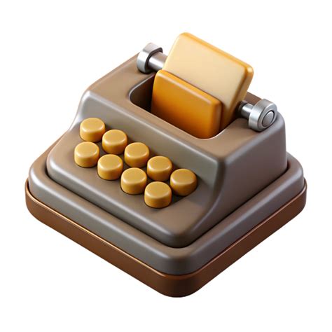 Immaculate Coveted Isolated Cutout Of A Single Vintage Typewriter Key