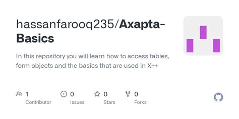 github hassanfarooq235 axapta basics in this repository you will learn how to access tables