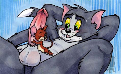 Rule 34 2boys Feline Furry Gay Handjob Interspecies Jerry Mouse Male