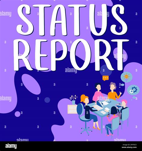 Text Showing Inspiration Status Report Business Concept Update Summary Of Situations As Of A