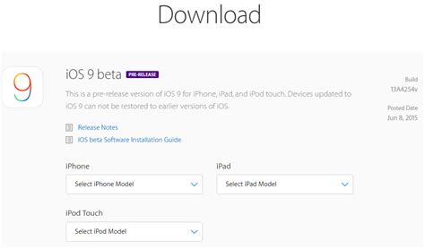 Download IOS 9 Beta 1 For IPhone And IPad Redmond Pie