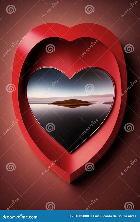 A Beautiful Heart Shaped Cardboard Box Decorated With Lace On A