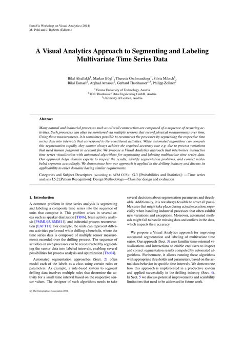 Pdf A Visual Analytics Approach To Segmenting And Labeling