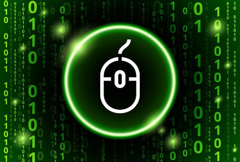 Mouse Binary Code Vector Pattern Background Stock Illustration