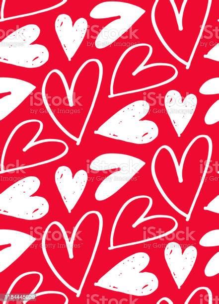 마음사랑 패턴 배경 패턴을 사랑합니다 발렌타인 데이 템플릿입니다 검은색에 대한 스톡 벡터 아트 및 기타 이미지 검은색