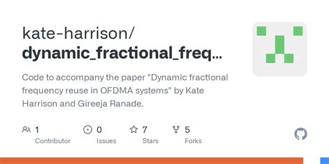 Github Kate Harrisondynamicfractionalfrequencyreuse Code To Accompany The Paper Dynamic