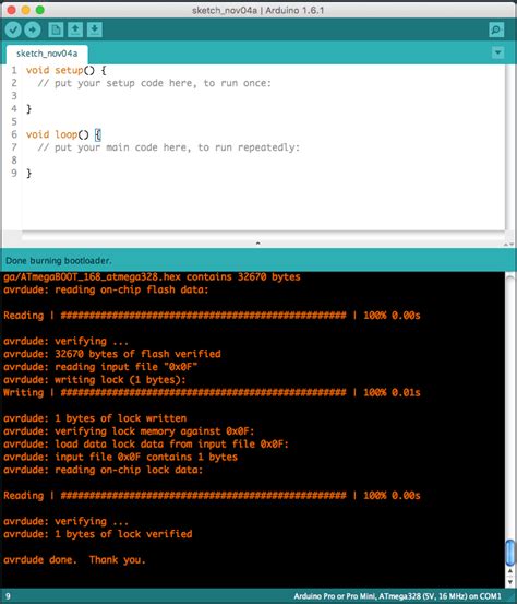 Usbasp为arduino板子烧写bootloader