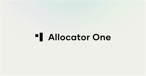 Allocator One