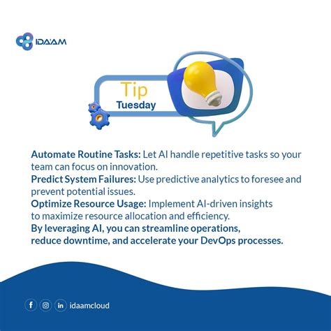 Idaam Cloud On Linkedin Tiptuesday Devops Ai Cloudcomputing Automation Idaamcloud