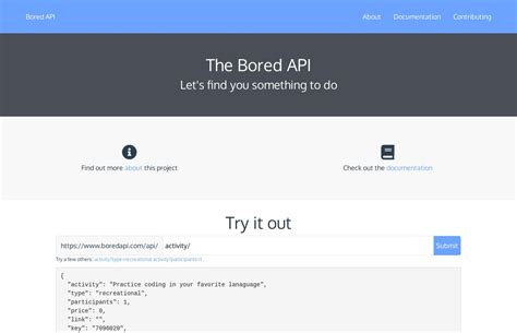 Bored Api Apislist