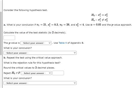 Solved Consider The Following Hypothesis Test Chegg