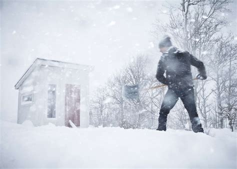 Man Shoveling Snow