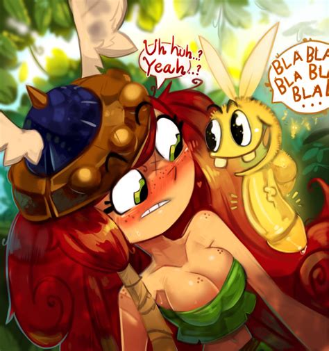 Rule 34 1girls Barbara Rayman Breasts Casual Cleavage Female Flying Freckles Goooop Human