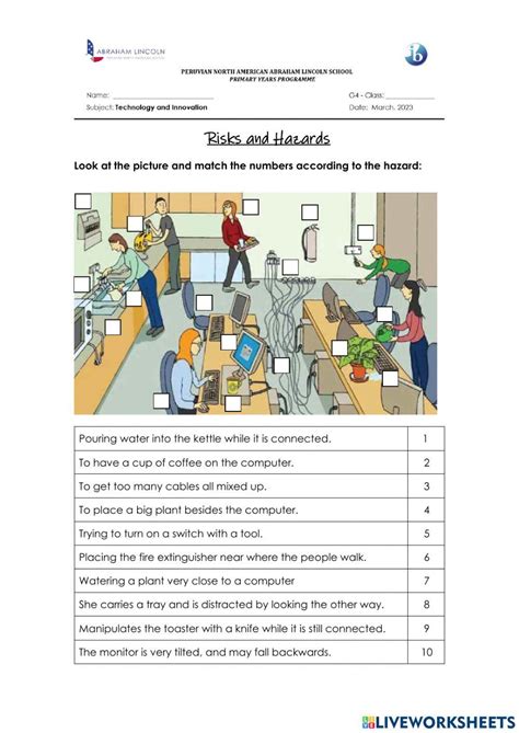 Spot The Hazard Activity