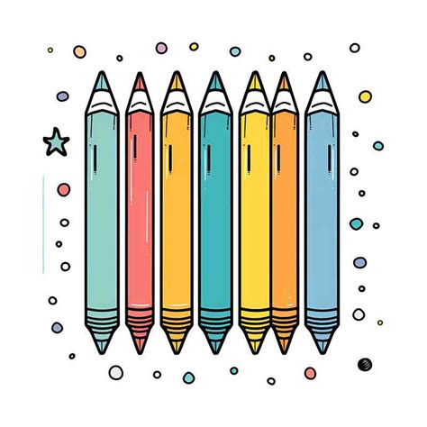 دانلود طرح مداد رنگی دو طرفه