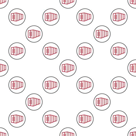 Shipping Container Round Seamless Pattern In Modern Line Style 60182396 Vector Art At Vecteezy