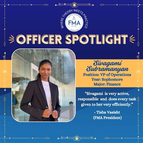 Financial Management Association Of Sjsu On Linkedin Introducing Sivagami Subramanyan Join Us