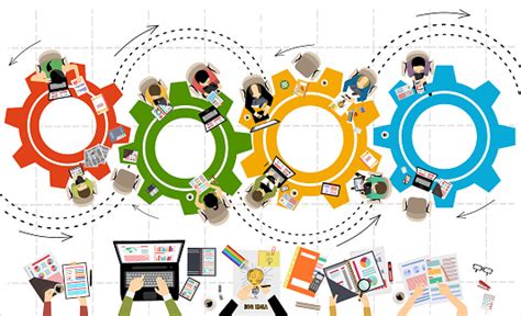 비즈니스 분석 및 계획 컨설팅 팀워크 프로젝트 관리 재무 보고서 및 전략을 위한 평면 디자인 일러스트 레이션 개념 개념 웹 배너