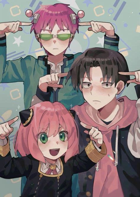 Saiki K And Anya Saiki Mob Anya Anime Crossovers Fanart