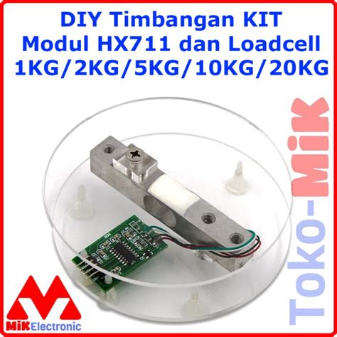 Jual Kit Loadcell Load Cell Hx711 Sensor Timbangan Digital Acrylic